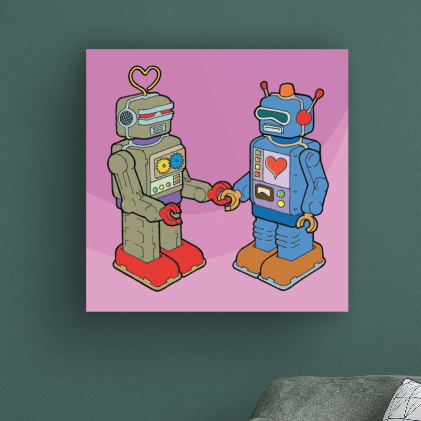 Zoomie Kids Love Bots by - Print - Wayfair Canada